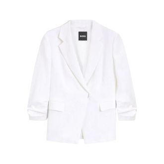 HUGO BOSS Damen, Jacken, Wei&szlig;, MGr&ouml;&szlig;e