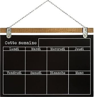 Atmosphera Atmosphera - Semainier Ardoise 69x50 cm