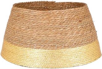 Mica Mica Decorations Weihnachtsbaum Rock &Oslash;50 x H26 cm - Weihnachtsbaumrock Seegras - Weihnachtsbaumkorb Gold