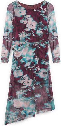 Fiorella Rubino Femme, Robes, Rouge, Taille: 38 FR Longue robe en tulle imprim&eacute;e