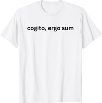Alberta Ferretti cogito, ergo sum Latein für ich denke, deshalb bin ich T-Shirt