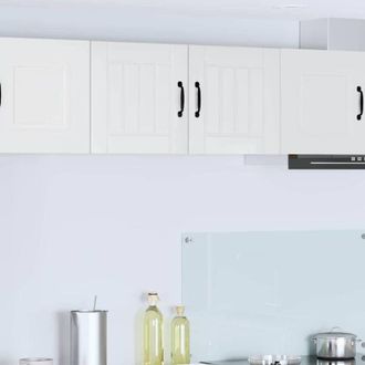 vidaXL vidaXL Armoire de cuisine Lucca Blanc brillant 40 x 31 x 40 cm