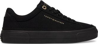 Tommy Hilfiger Sneakers Th Foxing Platform Canvas FW0FW09480 Schwarz