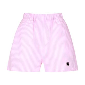 Msgm Gestreifte Shorts - - Shorts - Damen - Rosa - S