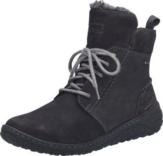Josef Seibel Damen Sneaker Ruby.53,Weite G (Normal),Wechselfu&szlig;bett,wasserdicht,Schnuerung,lace-up Shoes,Low-tie,schn&uuml;rer,Titan,42 EU