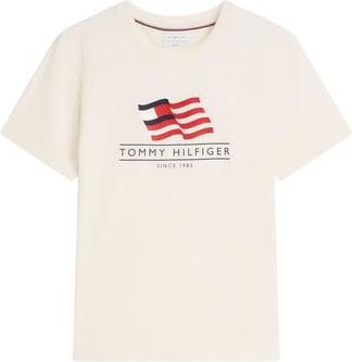 Tommy Hilfiger T-shirt &agrave; motif drapeau et logo en coton