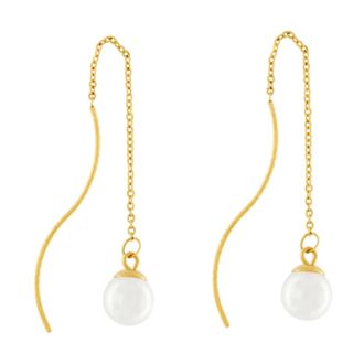 Dansk Copenhagen Femme, Accessoires, Jaune, Taille: ONE Size Élégantes Boucles dOreilles en Perles