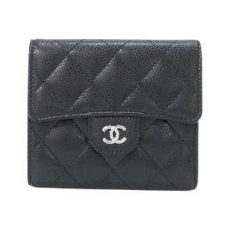 Chanel Pre-owned Timeless Classic Caviar Skin Wallet - - Pre-owned - Damen - Schwarzk - ONE SIZE
