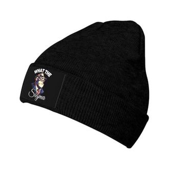 Generic Classique Bonnet dhiver Tricot&eacute;, Quest-ce Que Sigma?, Chaud Beanie Tricot&eacute;, Bonnet Chapeau Tricot pour Adultes, Cyclisme, Sports