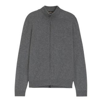 HUGO BOSS Homme, Pulls, Gris, Taille: XL Cardigan en cachemire avec zip double sens