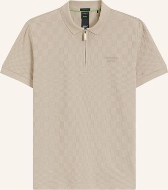 HUGO BOSS Polo Pl_Ps icons70 Jacq Regular Fit beige