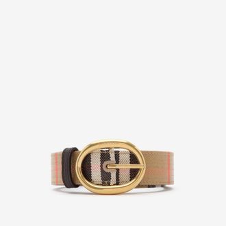 Burberry Ceinture Bloomsbury r&eacute;versible Check