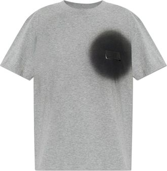 Maison Margiela Femme, Tops, Gris, Taille: 36 FR Logo T-Shirt