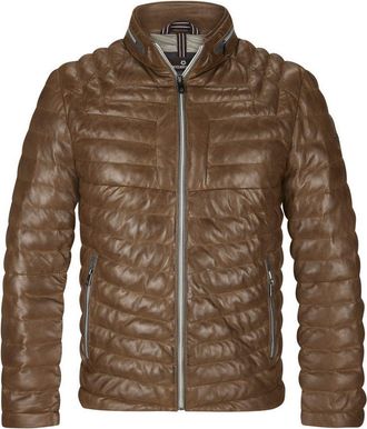 Milestone Lederjacke MSMalik Steppjacke aus Lammleder mit Stehkragen