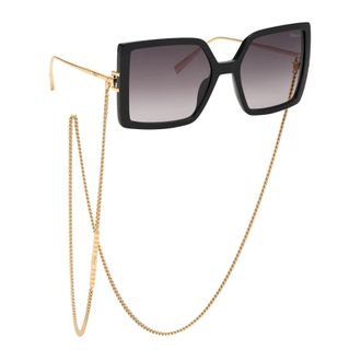 Chopard Sonnenbrillen-Set mit Kette - - Accessories - Damen - Schwarzk - 56 MM