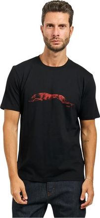 HUGO BOSS Homme, Tops, Noir, Taille: XL T-shirt Noir avec Impression Originale