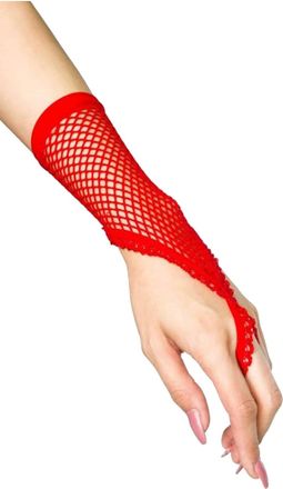 Dirndline Kurzfingerhandschuhe Netz-Armstulpen kurz