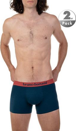 Bruno Banani Herren Trunks rot Baumwolle & Mix Geprintet