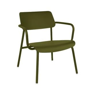 Fermob Fauteuil bas empilable Studie - Vert - Aluminium - Designer Tristan Lohner
