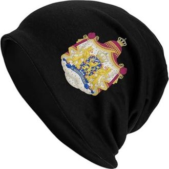 Generic Femme Homme Bonnet &Agrave; Revers Armoiries des Pays-Bas Bonnet dhiver Classique Hiver Chapeaux Doux Bonnets De Ski pour Ski Hiver Course