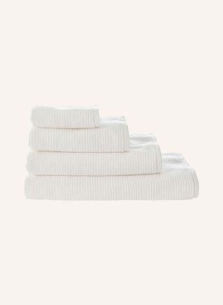 Hessnatur Hessnatur Frottier Handtuch Rippstruktur weiss