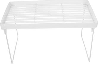 BESPORTBLE Klappbares Aufbewahrungsregal Kunststoff Mit Erh&ouml;hten Kanten Tischregal Organizer f&uuml;r Badezimmer und Schreibtisch