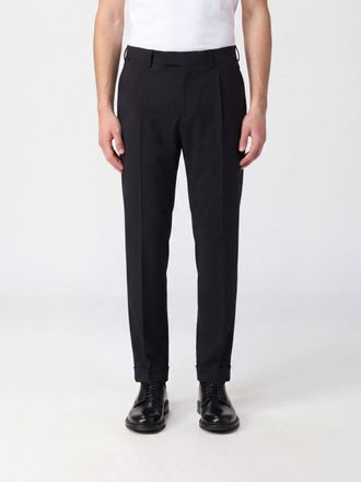 Pantaloni Torino Slim-Fit-Anzughose aus Stretch-Baumwolle mit Bundfalten