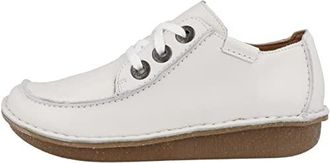 Clarks Femme Funny Dream Tissu Oxford, White Leather, 37.5 EU