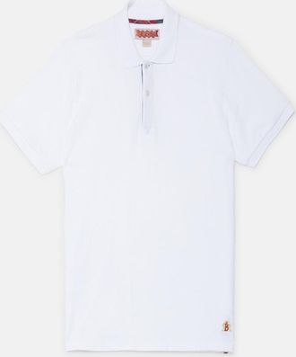 Baracuta Unifarbenes Piqu&eacute;-Poloshirt aus Baumwolle in