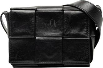 Bottega Veneta Sac bandouli&egrave;re Candy Cassette Pre-owned - Femme - Pre-owned - Noir - Taille: ONE Size