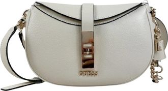 Guess Femme, Sacs, Blanc, Taille: ONE Size Brooke Charm Shoulder Bag