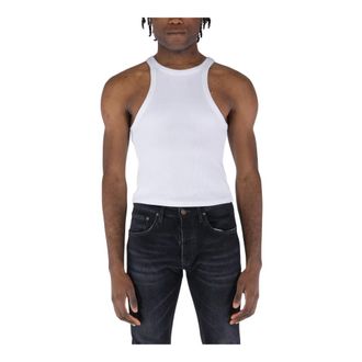 VETEMENTS Homme, Tops, Blanc, Taille: XL Débardeur Racing