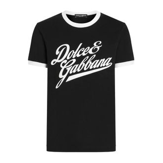 Dolce & Gabbana Logo T-Shirt - - Tops - Herren - Schwarzk - XL