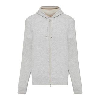 Eleventy Cashmere Kapuzenstrickjacke - - Knitwear - Herren - Grau - 2XL