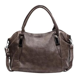 Generic Sac &agrave; bandouli&egrave;re en cuir PU, fourre-tout, sac &agrave; main d&eacute;contract&eacute; pour femmes (noir)