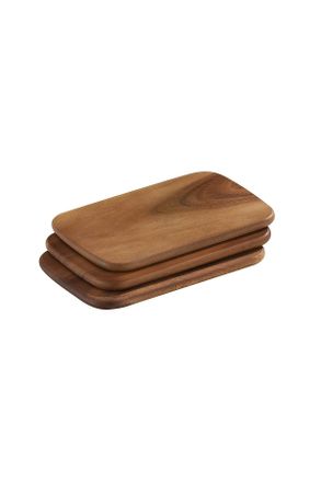 Zassenhaus Schneidebrett-Set, Akazie, Holz, 3-teilig, Akazie, 15x3x22 cm, K&uuml;chenzubeh&ouml;r, Schneidebretter