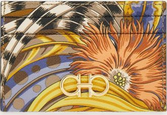 Ferragamo Damen Gancini Kreditkartenetui Mehrfarbig