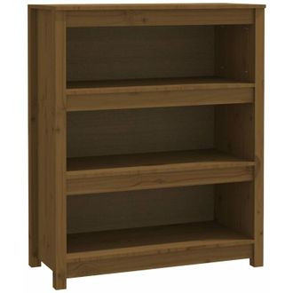 vidaXL Bibliothèque Marron miel 80x35x97 cm Bois de pin massif Vidaxl