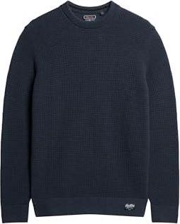 Superdry Jumper en Tricot textur&eacute; T-Shirt, Eclipse Navy Heather, XXL Homme