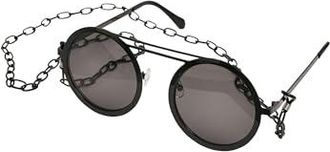 Urban Classics 104 Chain Sunglasses Montures de Lunettes, Noir (Black/Black), Taille Unique Mixte Adulte