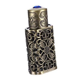 DOITOOL Parfümflasche Antike Sprayflasche mit Hohlgravur Metall Ätherisches Öl Kosmetikspender Reise Toilettenartikel Geeignet