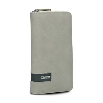 zwei gro&szlig;e Damen Geldb&ouml;rse M.Wallet MW2 Portemonnaie aus weichem Kunstleder, Geldbeutel mit umlaufendem Rei&szlig;verschluss, 15 Kartenf&auml;chern, 2 Scheinf&auml;chern, 