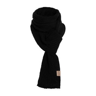 Knit Factory Haze Schal - Unisex Winterschal - Wolle-Acryl-Mischung - Schwarz