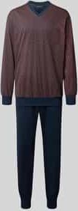 Schiesser Regular Fit Pyjama-Set aus reiner Baumwolle