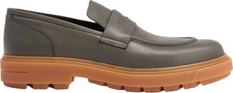 8 by YOOX RUBBER LEATHER PENNY LOAFER