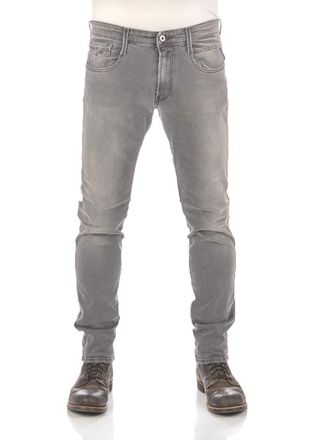 Replay Herren Jeans Anbass Slim-Fit mit Comfort Stretch, Dark Grey 096 (Grau), 28W / 30L