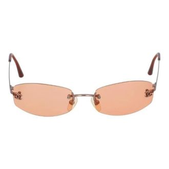 Chanel Pre-owned Frameless Sonnenbrillen - - Pre-owned - Damen - Orange - ONE SIZE