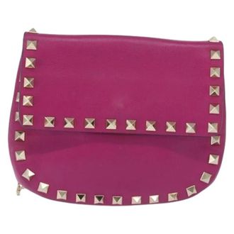 Valentino Pre-owned Rockstud Saddle Crossbody Bag - - Pre-owned - Damen - Rosa - ONE SIZE