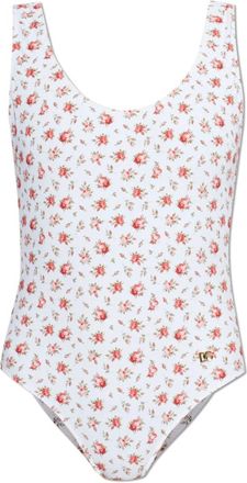 Dolce & Gabbana Femme, Maillots de bain, Blanc, Taille: 42 FR Maillot de bain une pi&egrave;ce &agrave; petites roses imprim&eacute;es