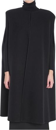 Valentino Garavani Femme, Vestes, Noir, Taille: 36 FR Wool Cape